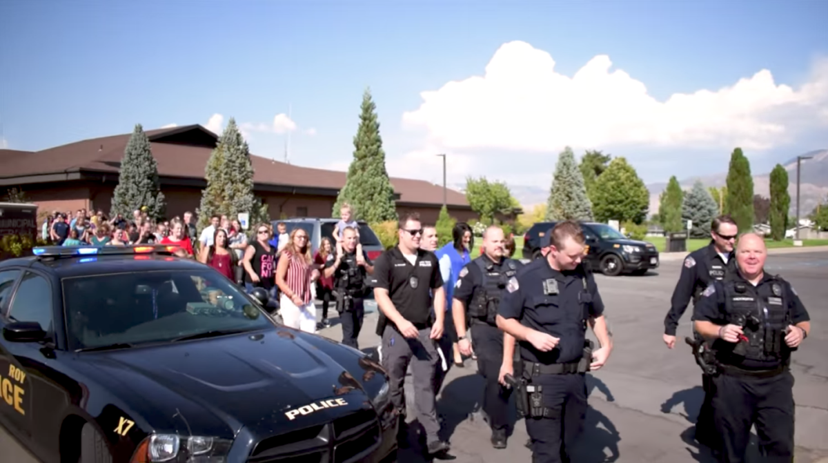 Roy Police sing ‘Danger Zone’ and ‘We Are Family’ in lip sync challenge ...
